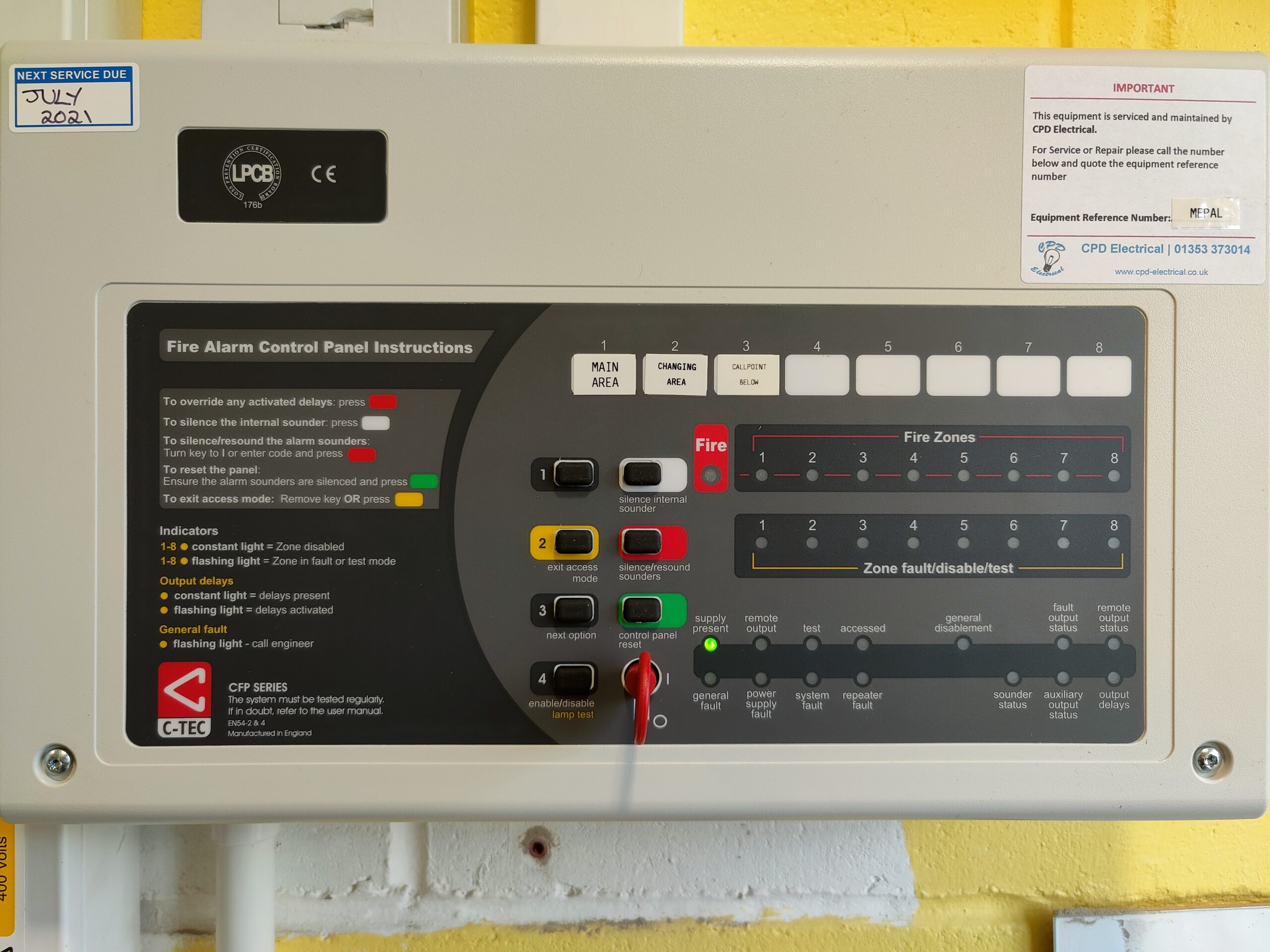 Mepal Fire Panel 2 – 01353 373014